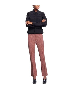 Marni High Waist Plaid Flare Pants