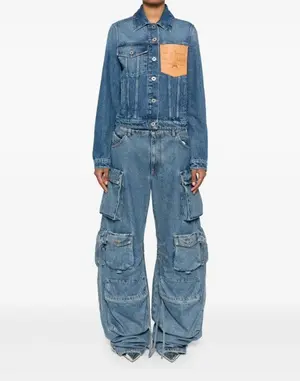 JEAN PAUL GAULTIER Denim Jacket With Logo Detail