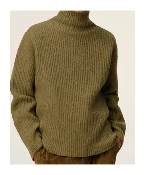 AMI Paris Funnel-neck Wool Sweater