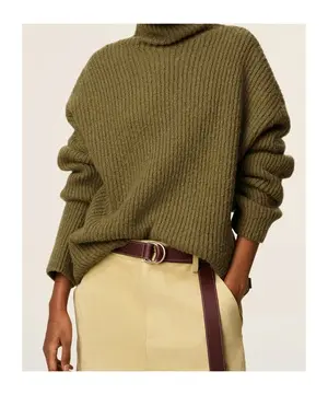 AMI Paris Funnel-neck Wool Sweater