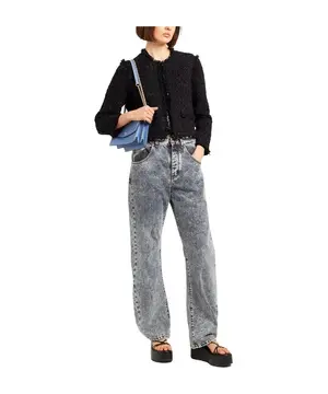 Tory Burch Solid-color Pocketless Tweed Blazer