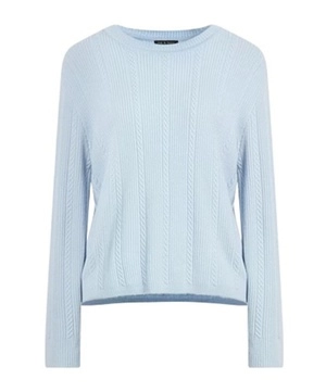 Rag & Bone Solid Cashmere Knit Top - Blue