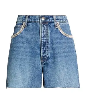 Rag & Bone Stylish Medium Denim Shorts - Blue