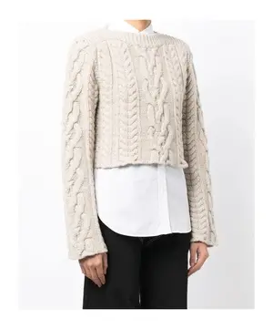 LOW CLASSIC Chunky-knit Wool Blend Jumper
