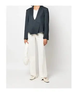 LOW CLASSIC Asymmetrical Wool-blend Jacket