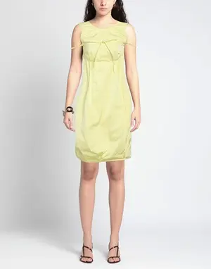 Sportmax Plain Taffeta Sleeveless Crewneck Balloon Dress