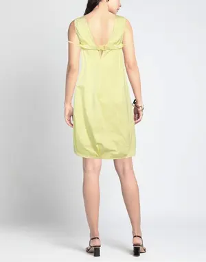 Sportmax Plain Taffeta Sleeveless Crewneck Balloon Dress