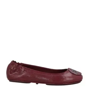 Tory Burch Leather Ballet Flats - Red