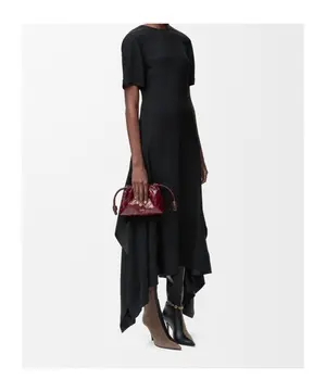 Loewe Midi Dress In Stretch Viscose With Paneled Sides