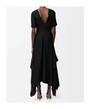 Loewe Midi Dress In Stretch Viscose With Paneled Sides