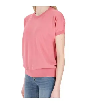 SEMICOUTURE Crew Neck Short Sleeve Sweater