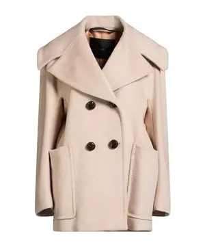 Max Mara Minimalist Double-breasted Cashmere Coat - Nude