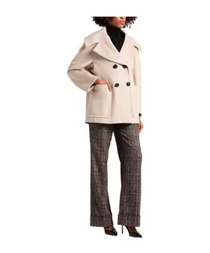 Max Mara Minimalist Double-breasted Cashmere Coat