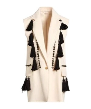 Max Mara Plain Colour Coats - White