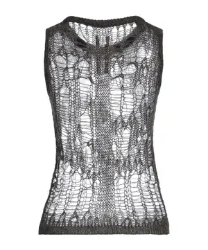 Rick Owens Sleeveless Crewneck Knit Top - No