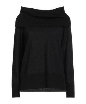 Max Mara Lightweight Solid Wool Knit Sweater - Black