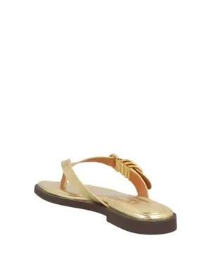 Rag & Bone Metallic Leather Flip-flops