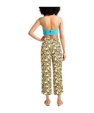 Marni Floral Print Wide Leg Cropped Trousers