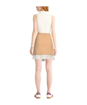 Marni Oversized Striped Pleated Wool Skirt