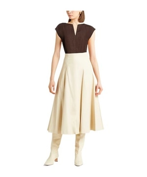 Max Mara Solid V-neck Short-sleeve Top