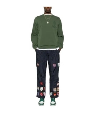 FRAME Embroidered Logo Crewneck Sweatshirt
