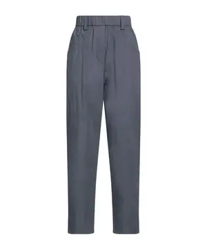 Brunello Cucinelli Plain Colour Casual Trousers - Gray
