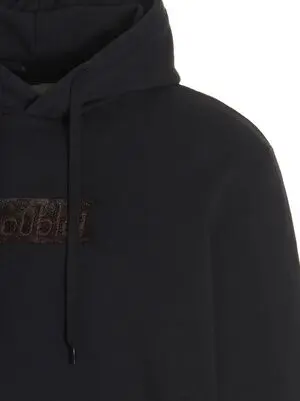 DOUBLET Polyurethane Embroidery Hooded Sweatshirt
