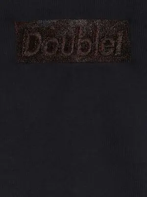 DOUBLET Polyurethane Embroidery Hooded Sweatshirt