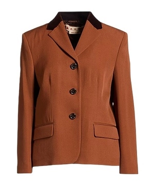 Marni Single-breasted Blazer - Brown