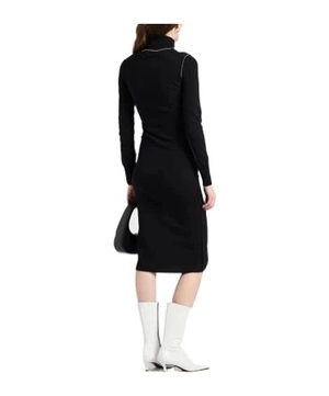 MAISON MARGIELA Knit Turtleneck Midi Dress