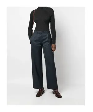 LOW CLASSIC Wool-blend Straight-leg Trousers