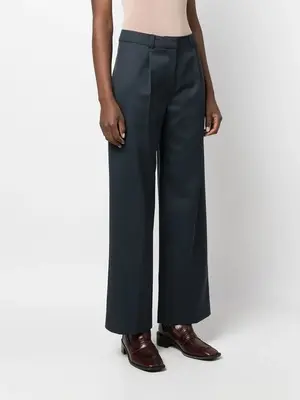 LOW CLASSIC Wool-blend Straight-leg Trousers