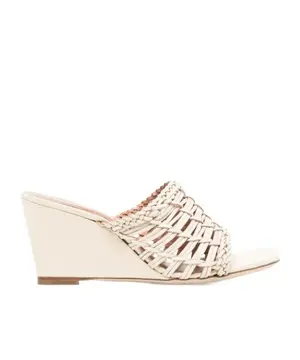 Staud Blair Woven Design Wedge Sandals