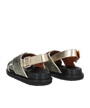 Marni Two-tone Backless Sandals