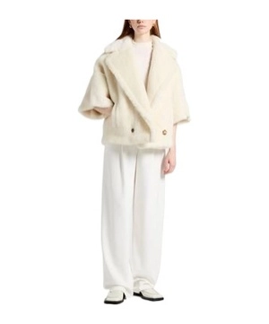 Max Mara Double-breasted Shearling Coat