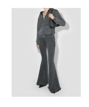MISBHV Flared Track Pants With Logo Waistband