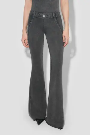 MISBHV Flared Track Pants With Logo Waistband