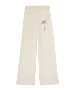 Palm Angels Palm Tree Knitted Trousers - White