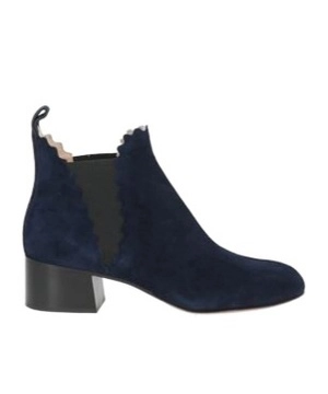 Chloé Plain Colour Ankle Boots - Black