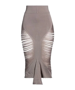 Rick Owens Asymmetrical Wool Skirt
