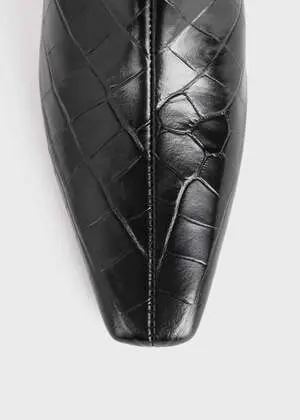 TOTEME Embossed Croc Effect Chelsea Boots