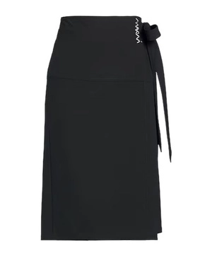 MARNI Solid Crepe Wrap Skirt
