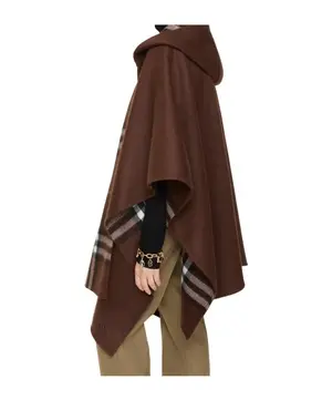 Burberry Cashmere Hooded Cape - Black