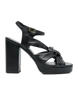 Zadig&Voltaire Forget Me Knot Leather Platform Sandals