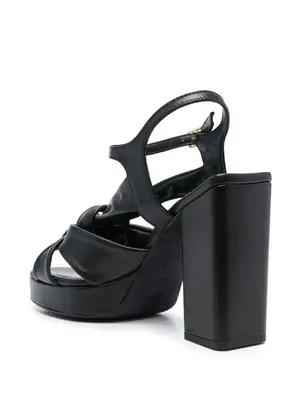 Zadig&Voltaire Forget Me Knot Leather Platform Sandals