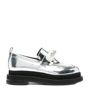 Simone Rocha Heart Toe Platform Loafers - Black