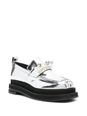 Simone Rocha Heart Toe Platform Loafers - Black