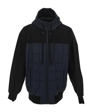 Moose Knuckles Zipped Hooded Drawstring Jacket - Black