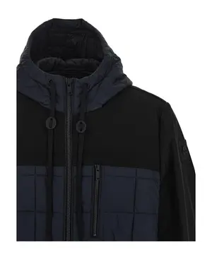 Moose Knuckles Zip Up Hooded Jacket With Drawstring