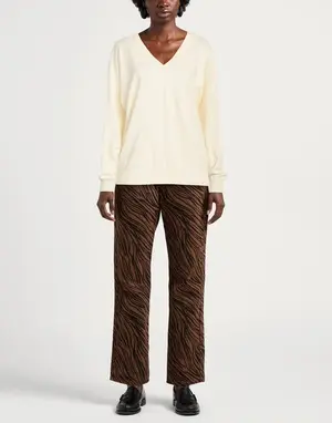Sportmax V-neck Long-sleeve Fine Knit Top